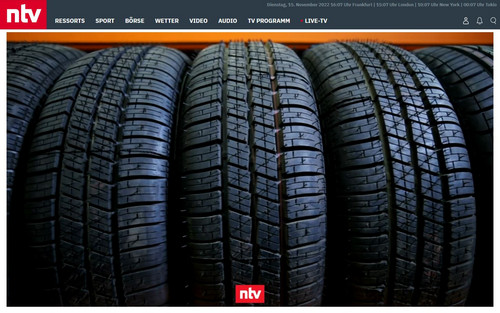 Aktuelles - n-tv mobil - Retread tyres, self-evident fact - REIFEN HINGHAUS